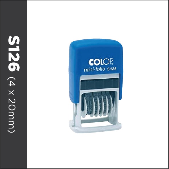 SAME DAY POS * Rubber Stamp * COLOP Self Inking Stamp Mini Dater S120 | S120WD | S126 | Shopee ...