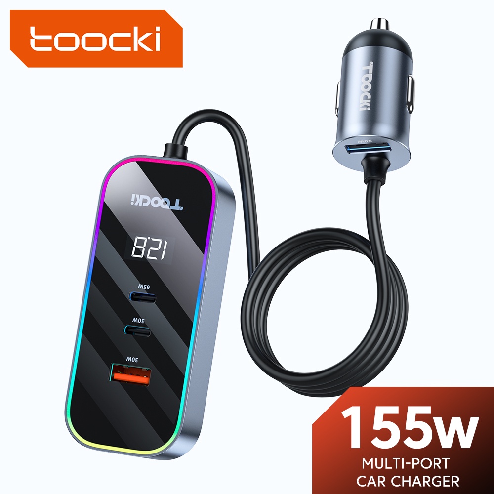 Toocki Car Charger USB Type C Quick Charger PD 4.0 QC 3.0 Multi Port ...