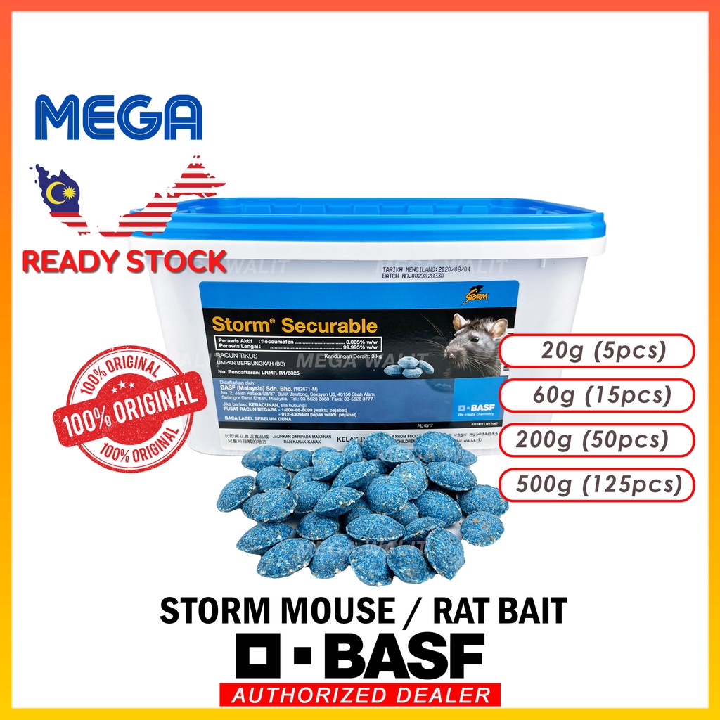 BASF Storm® Rat Bait / Ubat Tikus BASF Storm® /老鼠药 (Repacking 20g, 60g ...