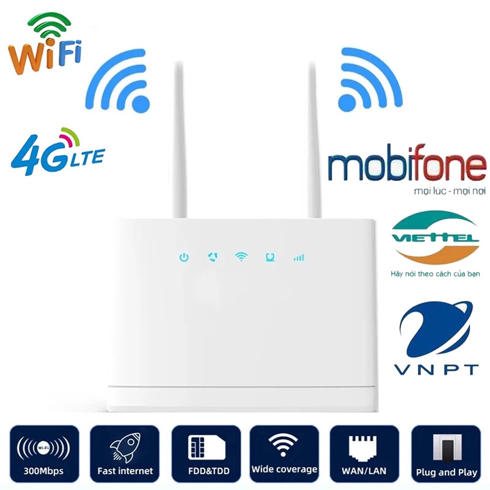 Wifi Router from SIM 4G/5g LTE 4G CPE speed 300Mbps 3 Lan Ports ...