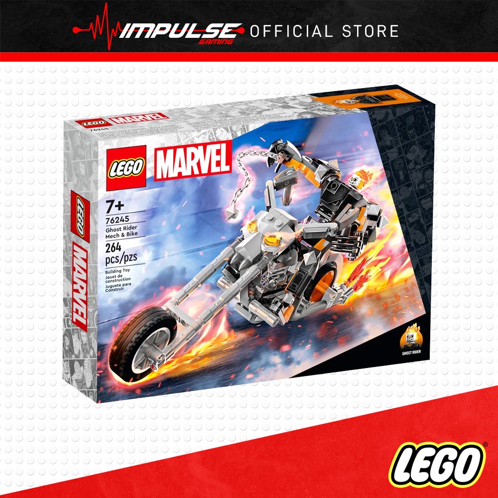 LEGO 76245 Marvel Super Heroes - Ghost Rider Mech & Bike | Shopee Malaysia