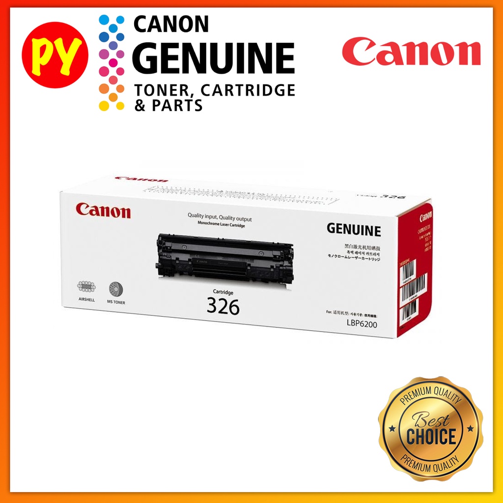 Canon Cartridge 326 Original Laser Toner (Black) for imageCLASS ...