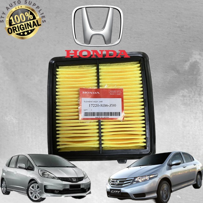 ORIGINAL HONDA AIR FILTER WITH DUSTPROOF OIL FOR CITY TMO / JAZZ TFO ...