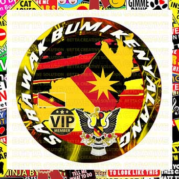 [ BESAR / STIKER LORI ] Team Sarawak - Car Sticker / Bumper Sticker ...