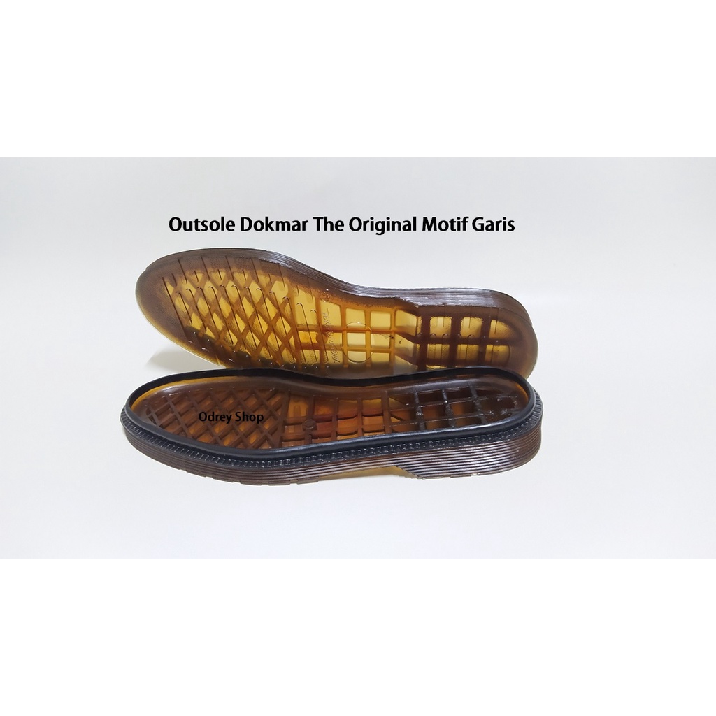 Outsole Odrey Dokmar The Original Striped Motif Brown Glass and Black ...