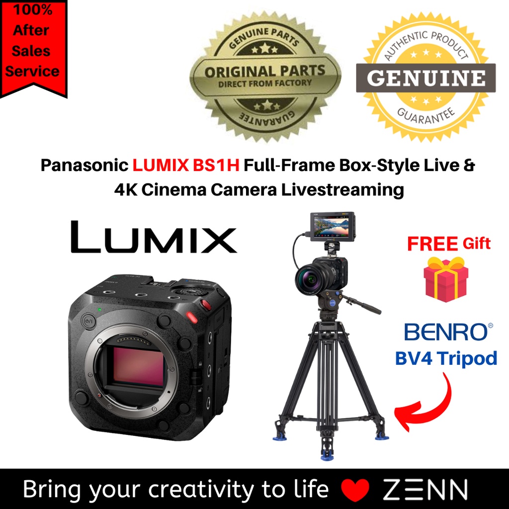 Panasonic LUMIX BS1H Full-Frame Box-Style Live & 4K Cinema Camera ...