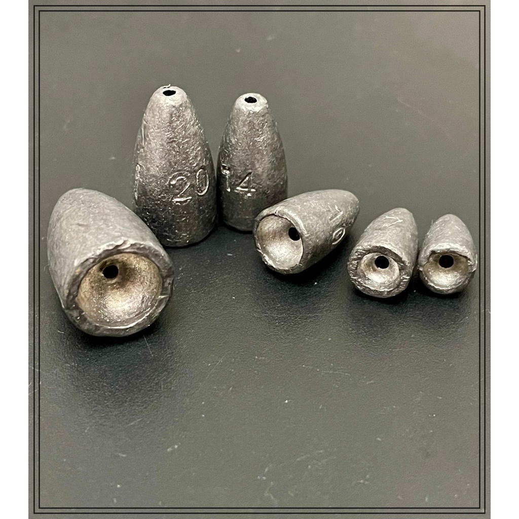 Batu Ladung Bullet Fishing Sinker / SOTONG GETAH / Custom lure ikan ...