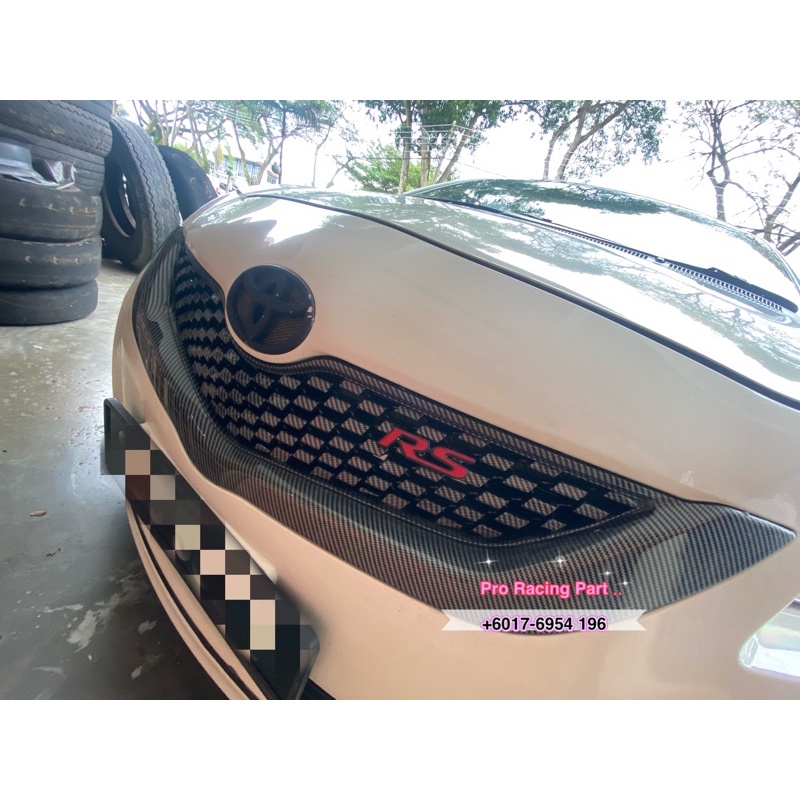 RS Grille CARBON Toyota Vios Dugong NCP93 BELTA Front Grille CF look ...