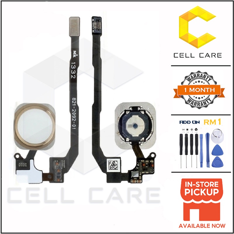 Home Button Flex Cable Ribbon Compatible For IP 5S / IP SE / 5 SE ...