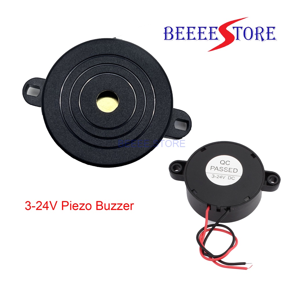 3-24V Piezo Electronic Buzzer Alarm 95DB Continuous Sound 12V (42MM ...