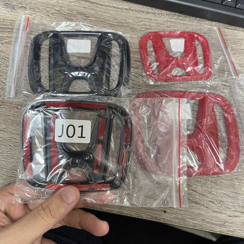 hrv 2014 - 2018 emblem honda merah hitam pnp tak perlu buka yang asal ...