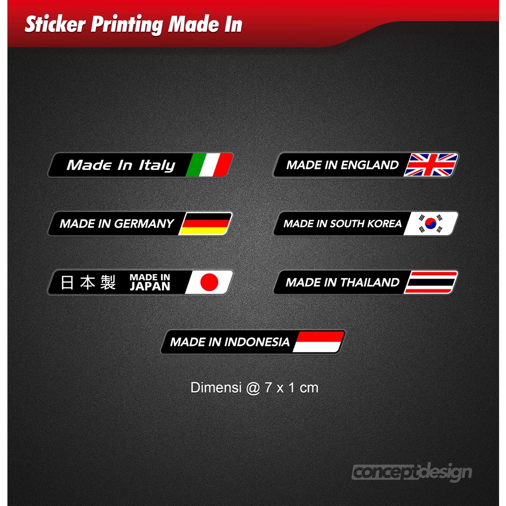 Sticker Made In | Shopee Malaysia