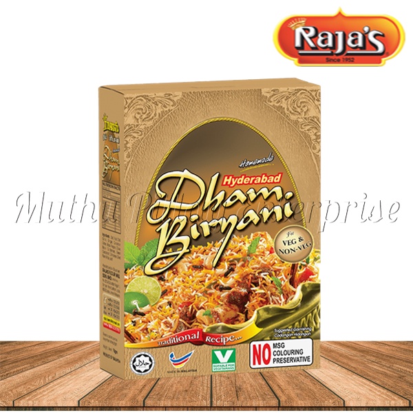 RAJA'S HYDERABAD DHAM BIRYANI 70G | Shopee Malaysia