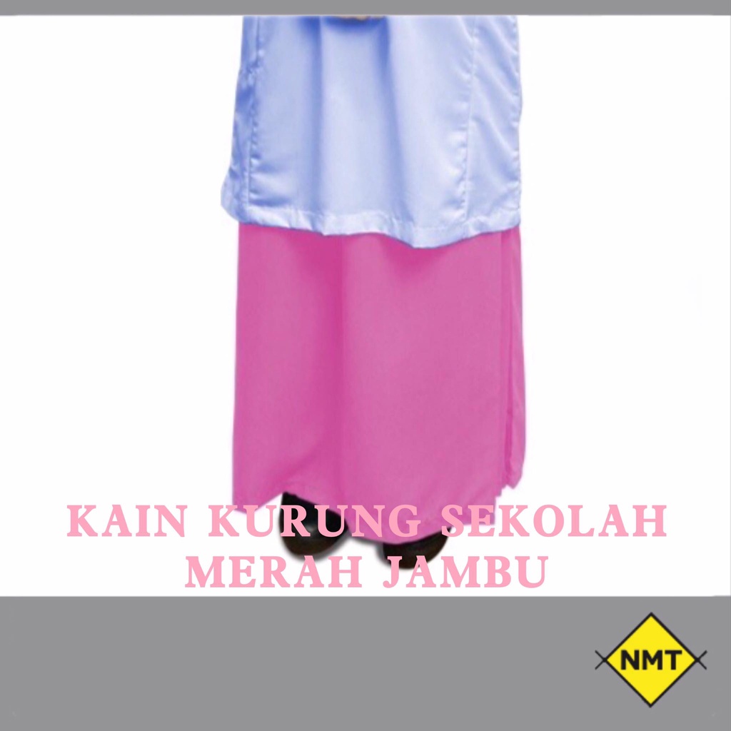 Primary And Secondary School Girl Uniform/ Kain Maxi/Getah Penuh/Kain ...