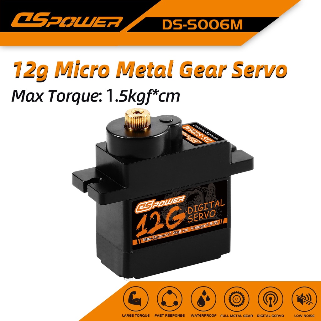 DSpower SG90 MG90S 9g 12g Mini Micro Servo Motor Metal Gear Servo Rc ...