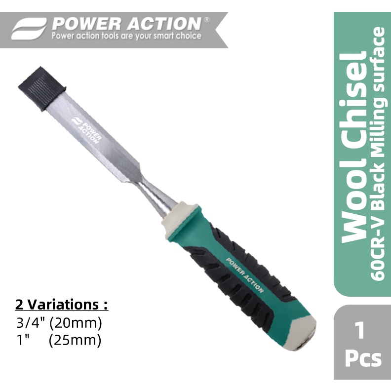 Power Action 20mm or 25mm Wool Chisel (Wood) 木凿 | Shopee Malaysia