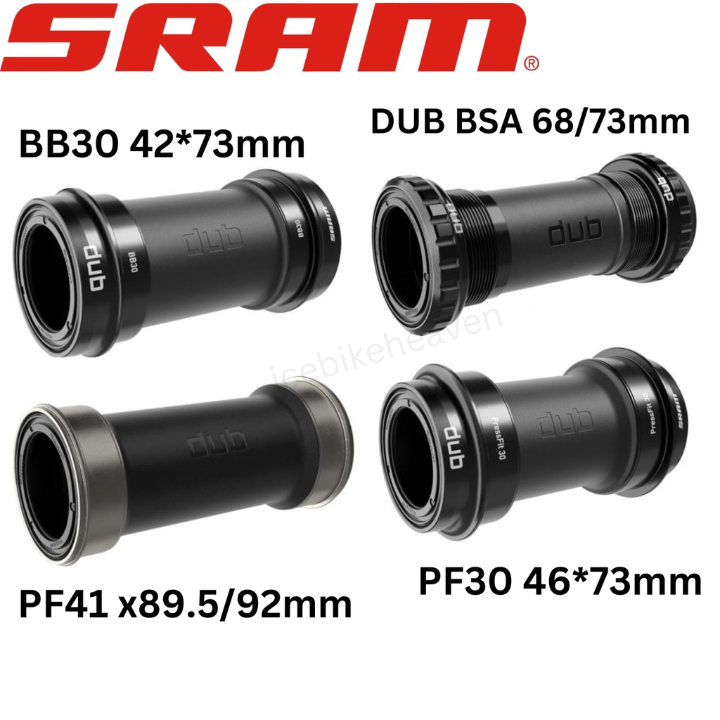 READY STOCK SRAM DUB BSA 68/73mm Dub BB92 PF30 Bottom Bracket For Sram ...
