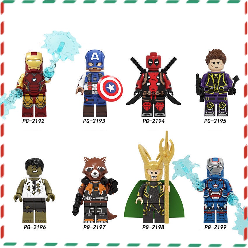 【Toy World】Building Block Toys Superhero Minifigure Iron Man Hulk ...