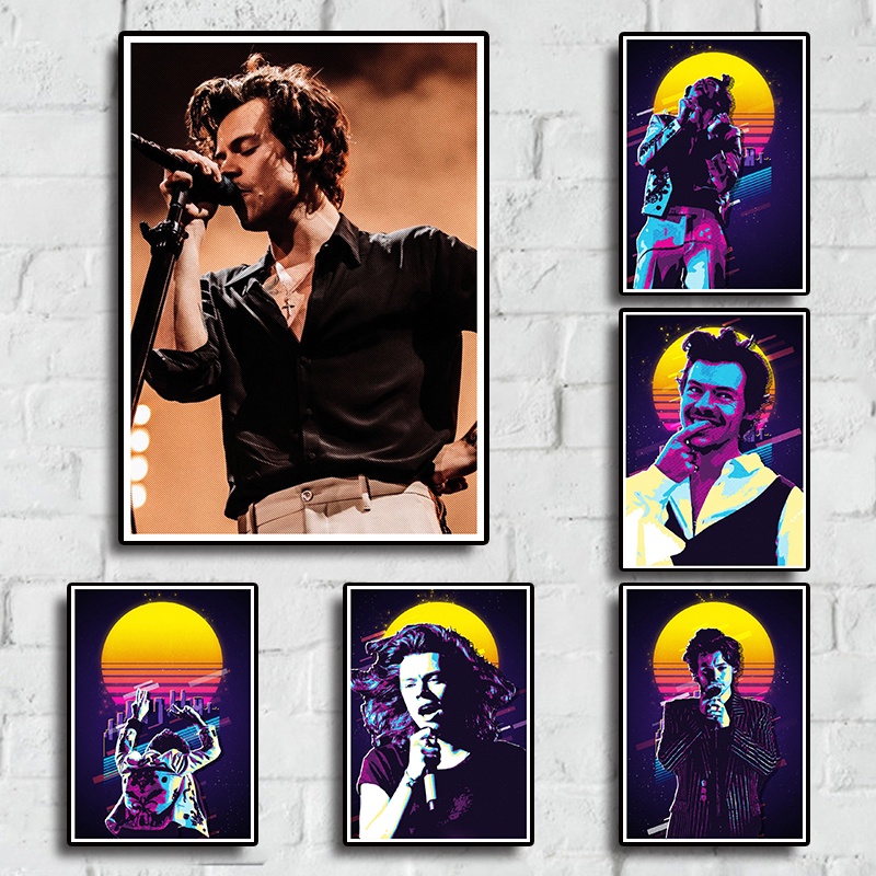 Harry Styles Singer Poster Retro Kraft Paper Art Deco Poster Bedroom ...