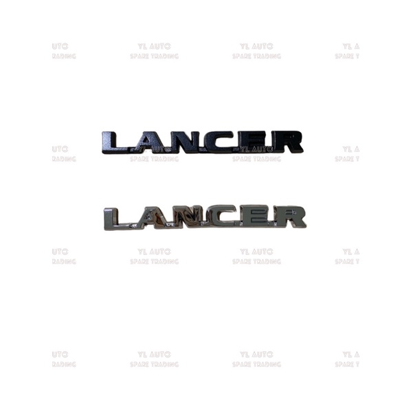 MITSUBISHI LANCER EMBLEM LOGO ( BLACK / CHROME ) | Shopee Malaysia
