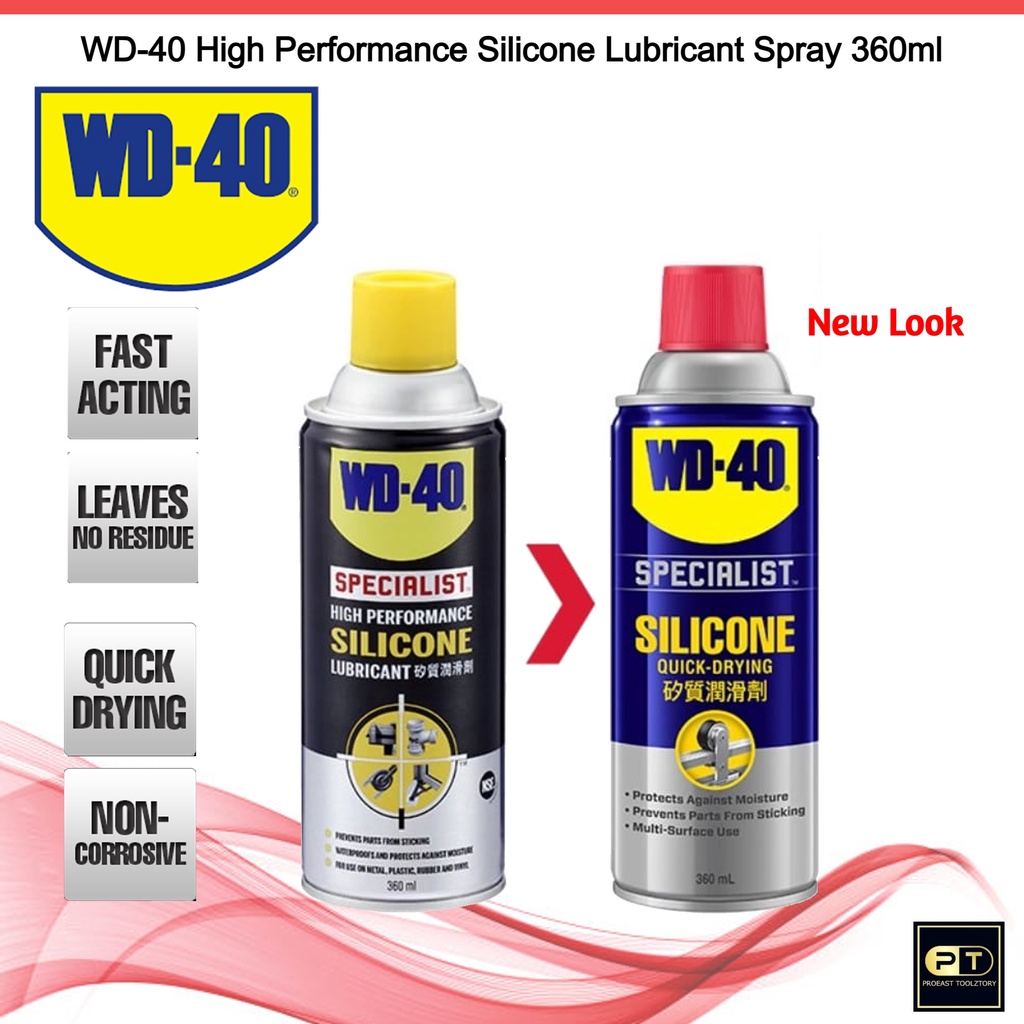 WD-40 High Performance Silicone Lubricant Spray 360ml | Shopee Malaysia