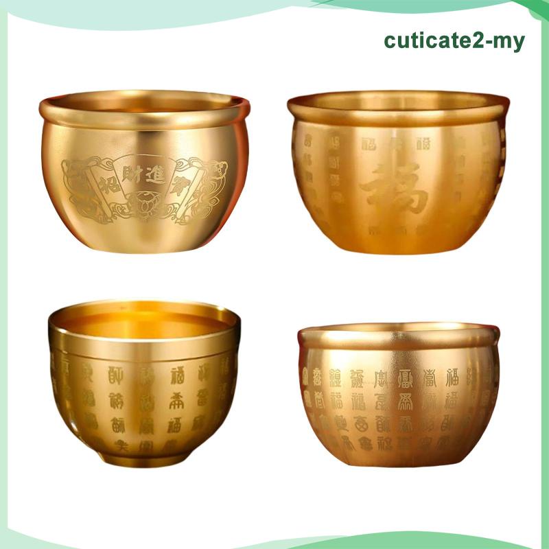 [CuticateddMY] Brass Feng Shui Bowl Chinese Fortune Wealth Good Luck ...