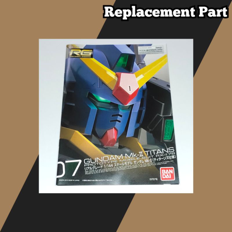 [Ready stock] Bandai RG 07 RX-178 Gundam MK-II Titans Supplementary ...