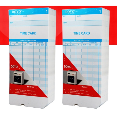 DOYO Brand Punch Card / Time Recorder Card (100pcs) | Shopee Malaysia