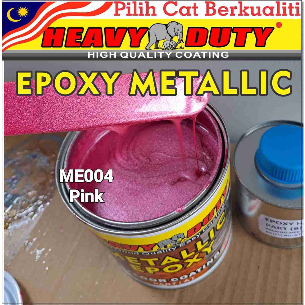 ME004 PINK ( Metallic Epoxy Paint HEAVY DUTY ) METALLIC EPOXY FLOOR ...