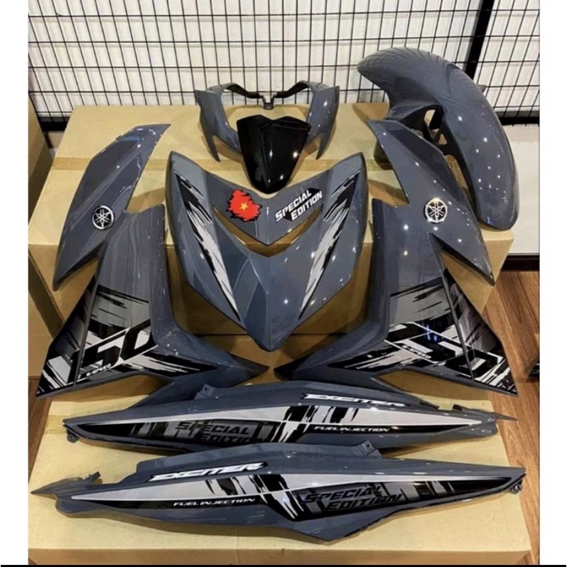 COVERSET HLD Y15ZR DAN 135LC LC 135 HITAM KILAT / V2 V3 V4 V5 V6 V7 V8 LC135 API | Shopee Malaysia