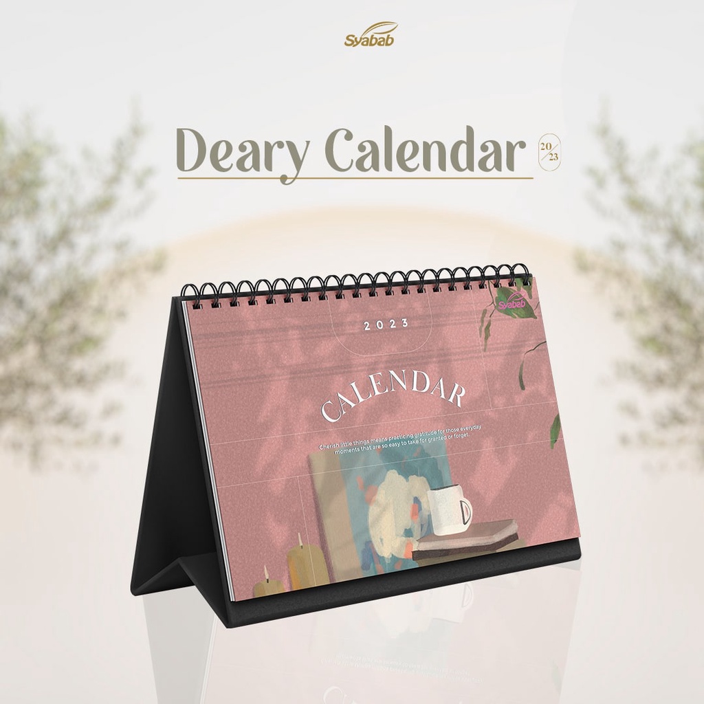 DESK CALENDAR 2023 - Pink, Blue ( Full Colour, 28 pages flip, 260 gsm ...