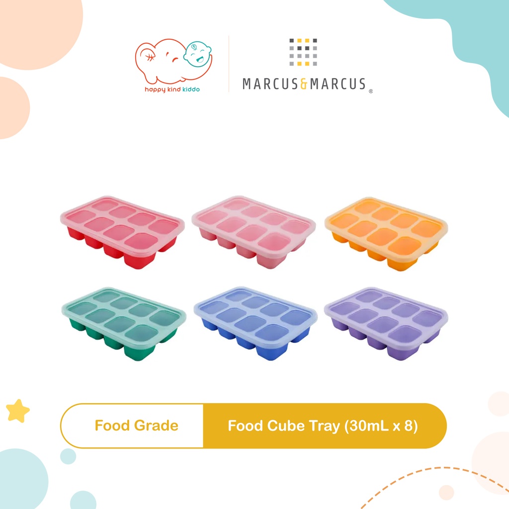 Marcus & Marcus Food Cube Tray (30mL x 8) | Shopee Malaysia