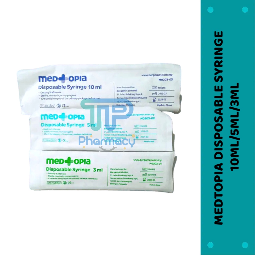 💉MEDTOPIA DISPOSABLE SYRINGE 1'S💉 | Shopee Malaysia
