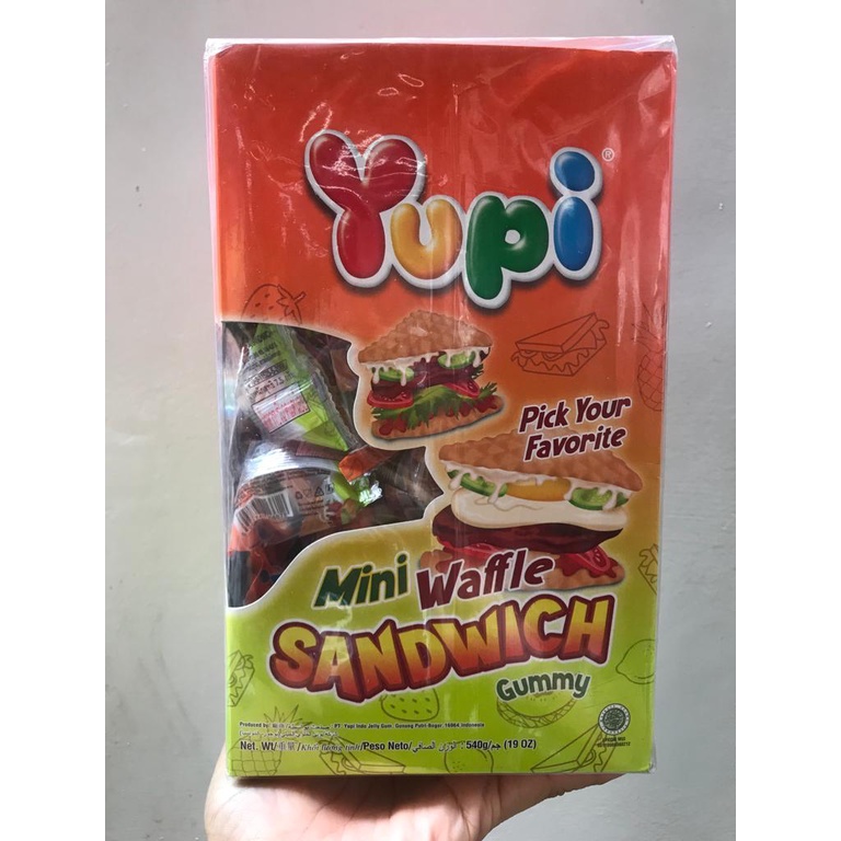 72 Pcs Original Mini Waffle Sandwich Gummy 8g Each HALAL (LOCAL READY ...