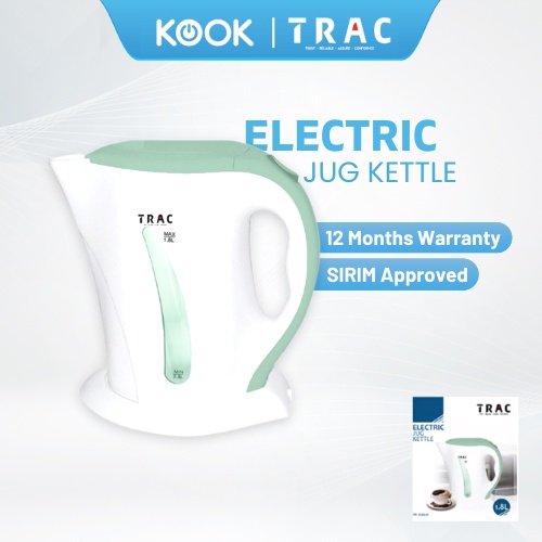 TRAC Cerek Air Elektrik Cerek Murah Jug Kettle 1.8L 电水壶 (KOOK) | Shopee ...