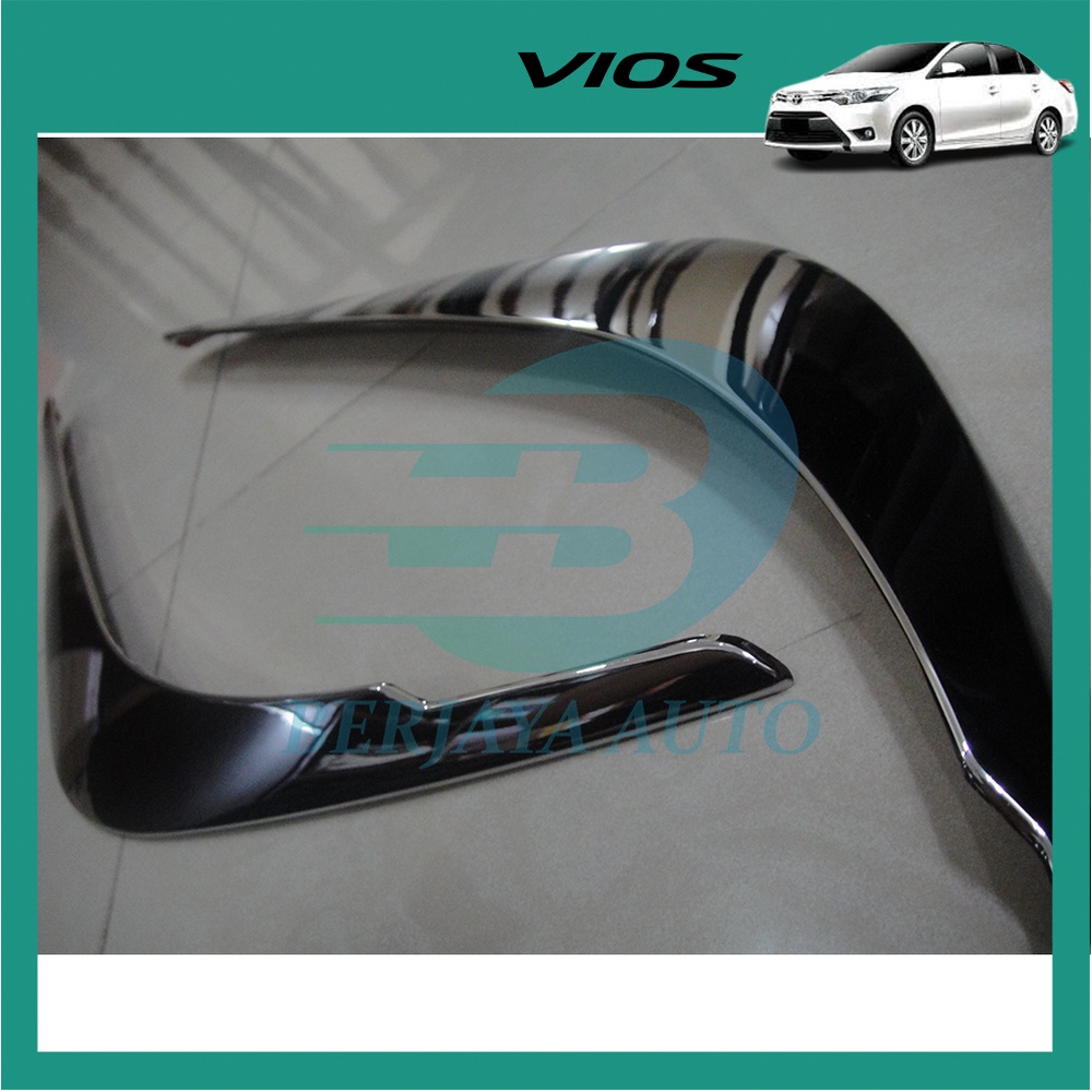 Toyota Vios 3rd Gen(2013 - 2018) Tail Lamp Chrome Eyelid Berjaya Auto ...
