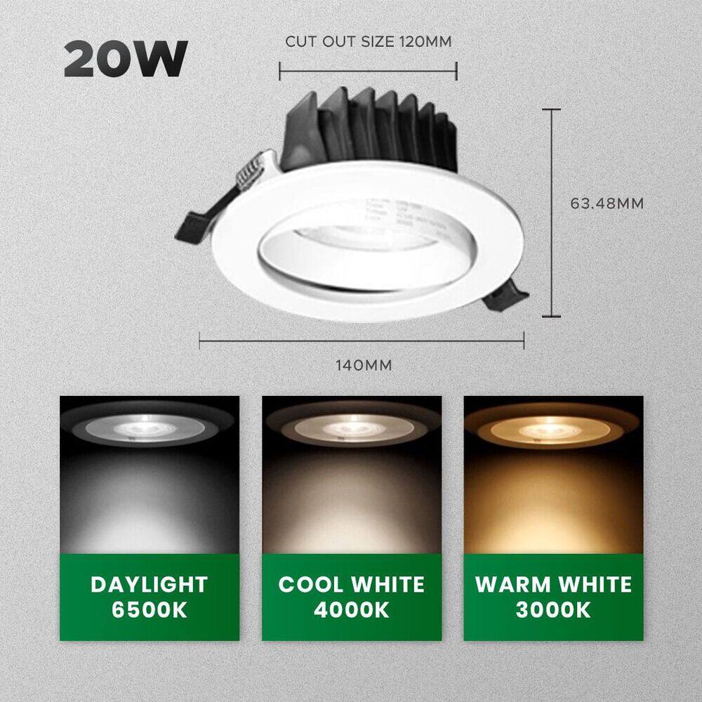 5W/7W/12W/20W/30W RECESSED LED SPOTLIGHT HIGH GRADE LED RECESSED ...