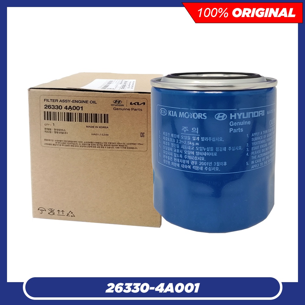 HYUNDAI KIA OIL FILTER DIESEL - Starex / Sorento / Lorimas (26330-4A001 ...