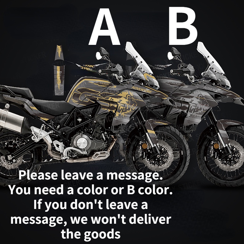 Motorcycle Headlight Fairing Stickers Decals Emblems For Benelli TRK502 ...