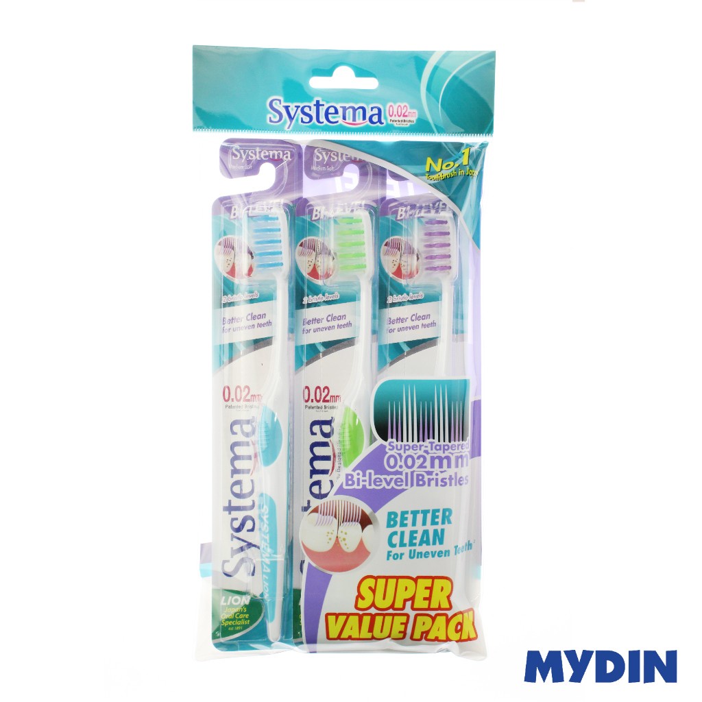 Systema Bi-Level Toothbrush Value Pack (3's) | Shopee Malaysia