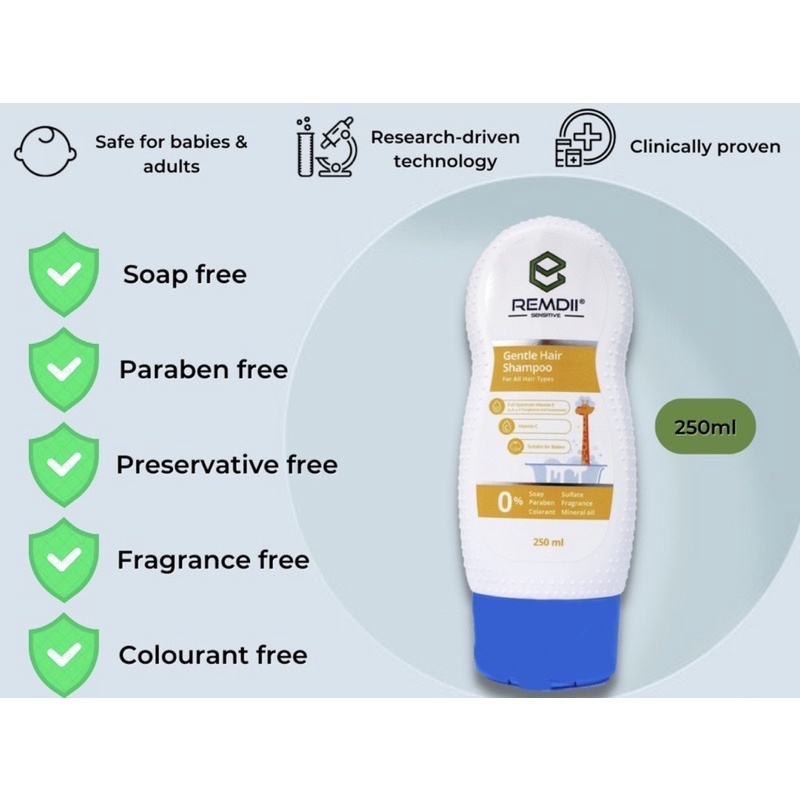 REMDII GENTLE HAIR SHAMPOO 250ML (11/2024) | Shopee Malaysia