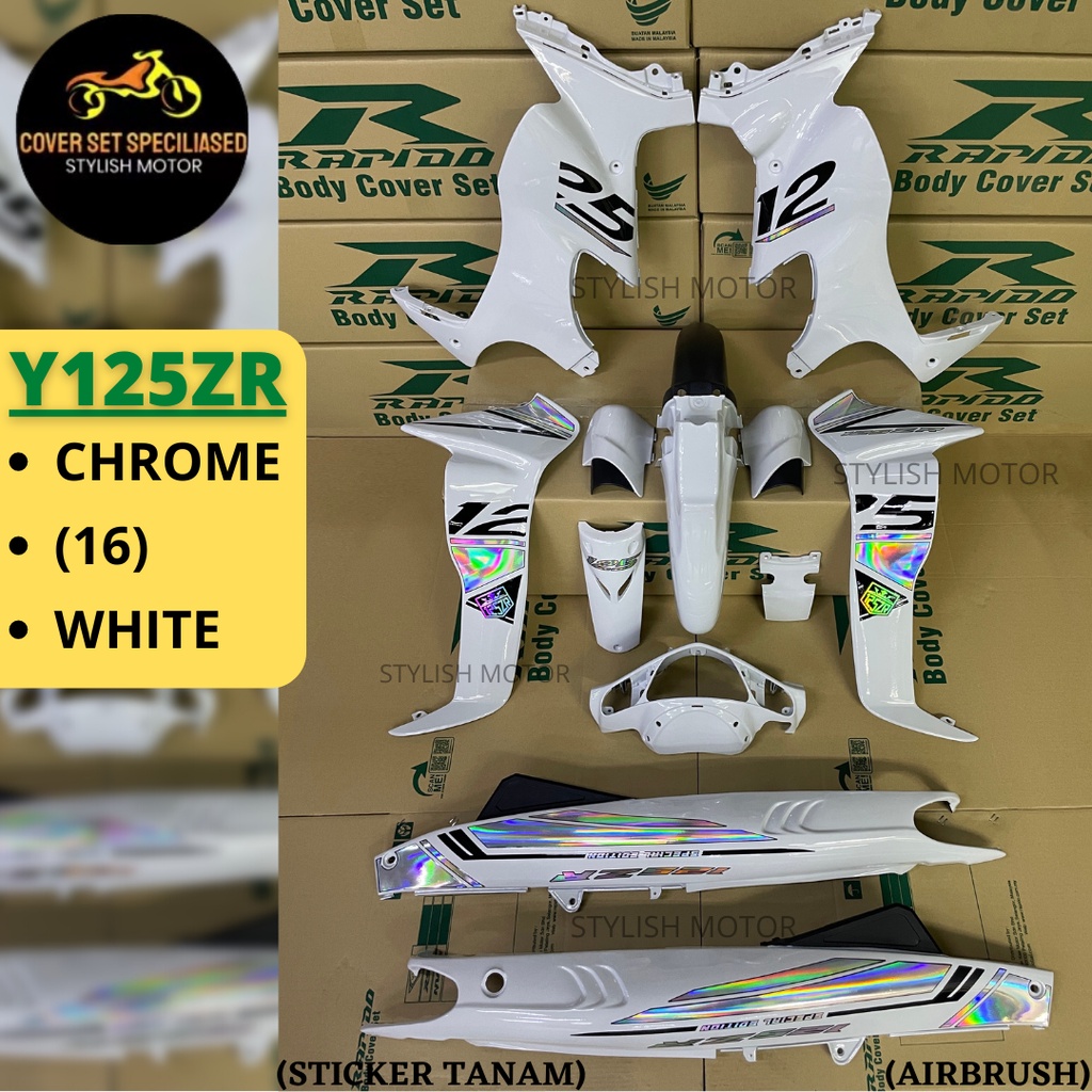 (STICKER TANAM/AIRBRUSH) RAPIDO COVER SET YAMAHA Y125 125ZR Y125ZR ...