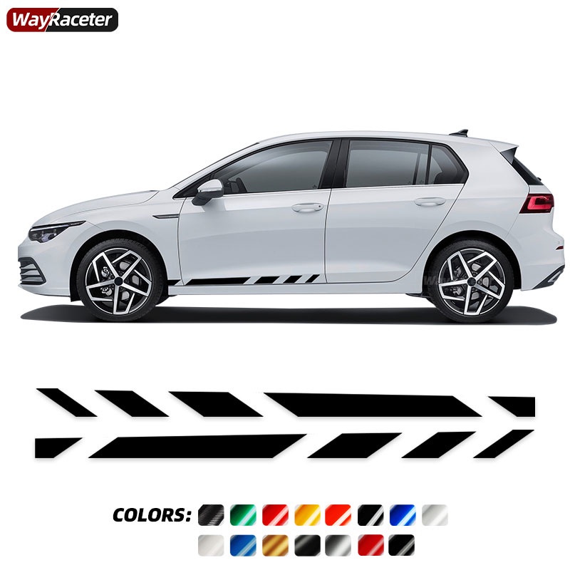 2 Pcs Door Side Stripes Stickers For VW Volkswagen Golf 8 MK8 GTI ...