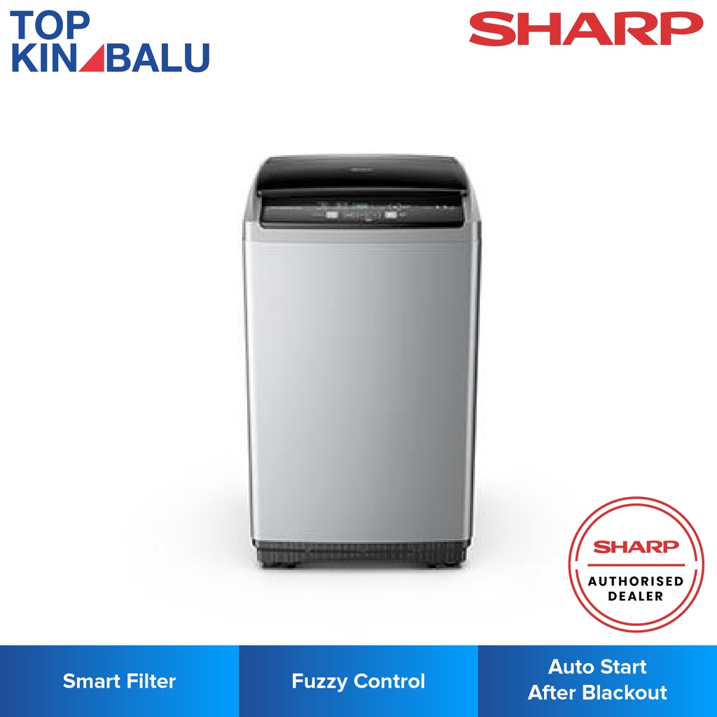[SABAH ONLY] SHARP 8KG ES821X TOP LOAD WASHER | Shopee Malaysia