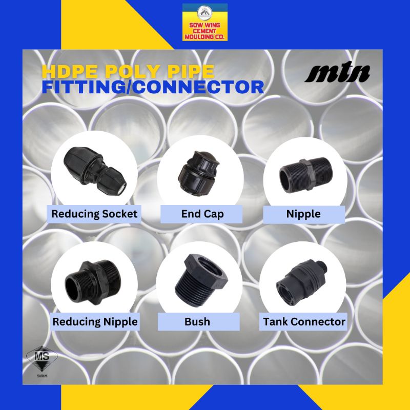 HDPE Poly Fittings MTN - BUSH (20mm -32mm) | Shopee Malaysia