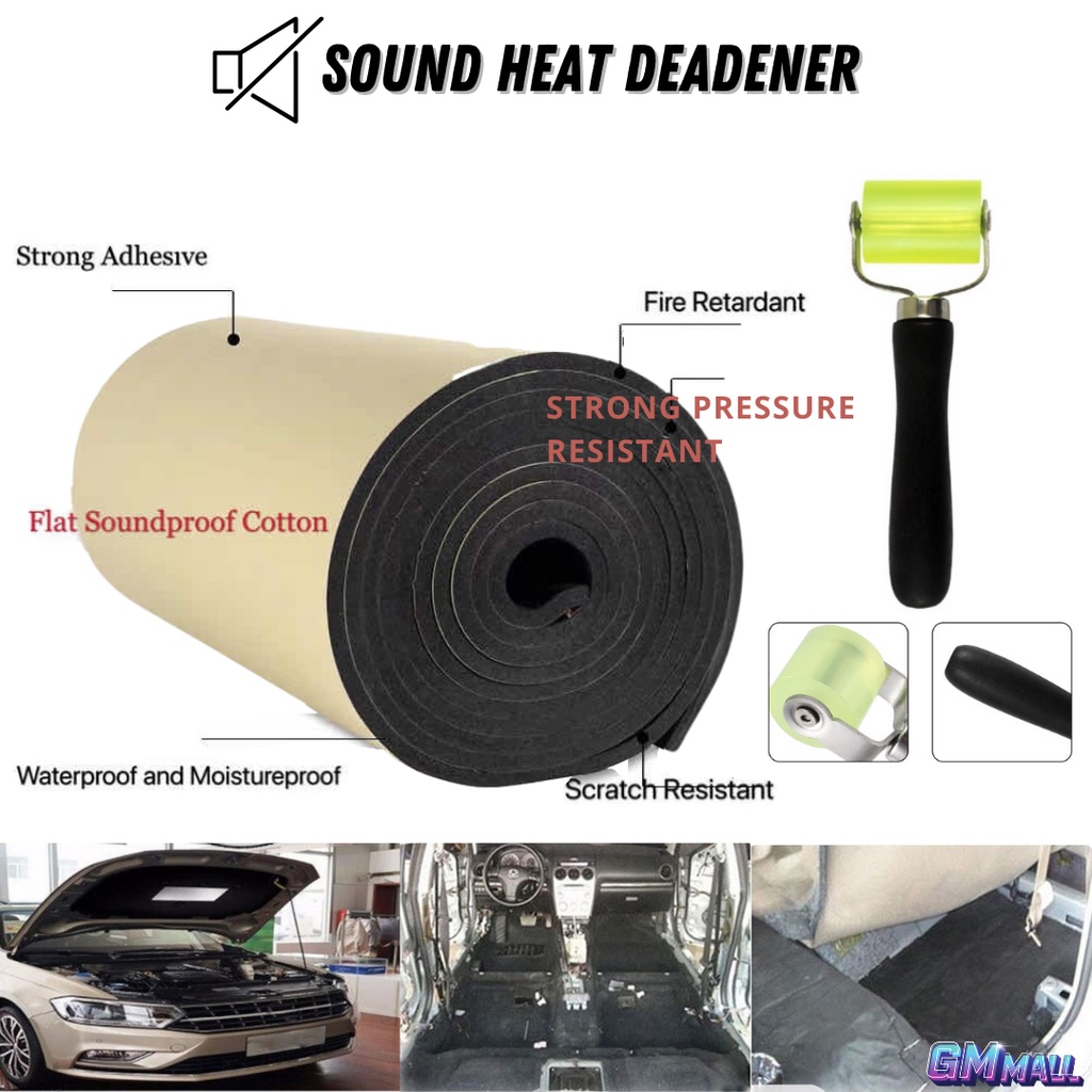 CAR SOUND PROOF Cotton Mat Sponge Adhesive Waterproof Moist proof ...