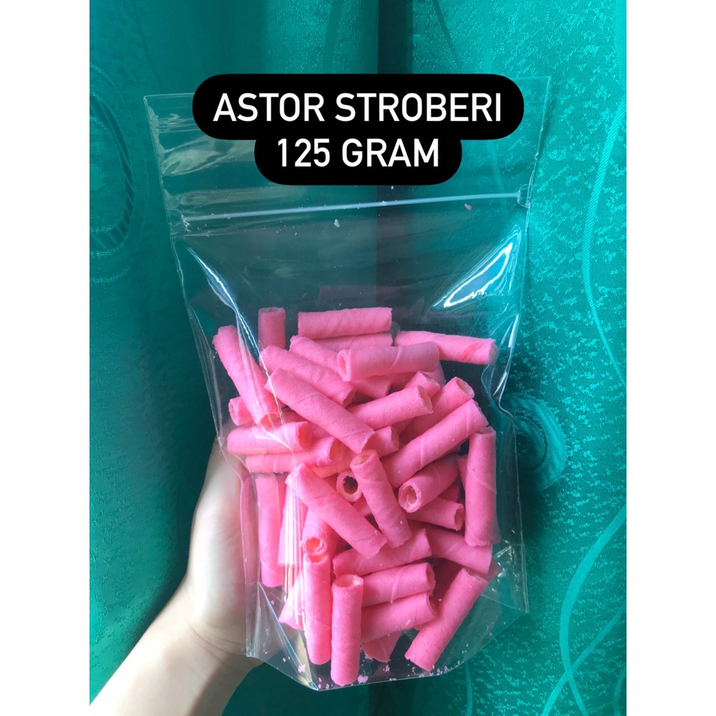 125 GRAM MINI ASTOR STRAWBERRY ASTOR STRAWBERRY SNACKY MEDAN ASTOR ...
