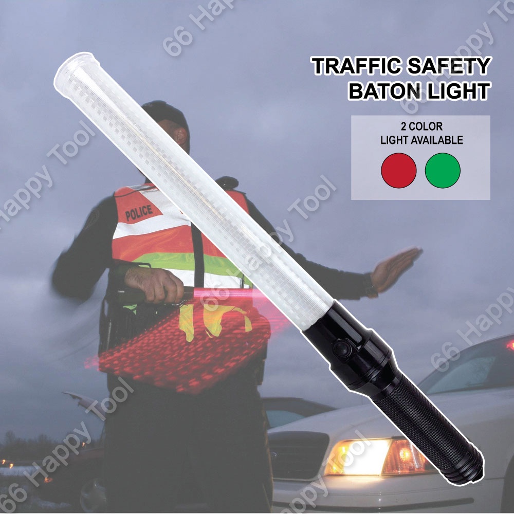53cm Traffic Safety Baton Light Stick Outdoor Security Signal Control ...
