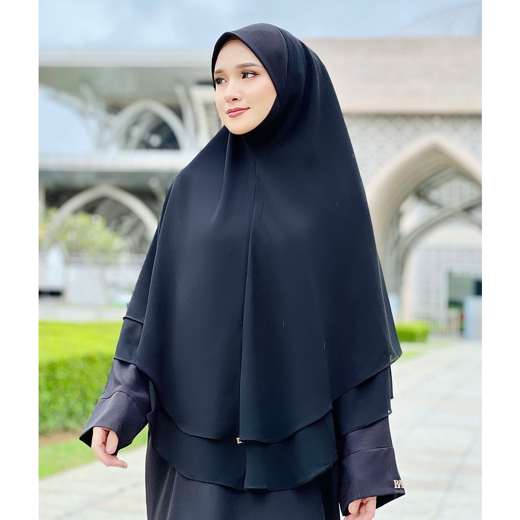 KHIMAR AISHA by Bella Ammara / Khimar Labuh / Khimar Haji Umrah ...