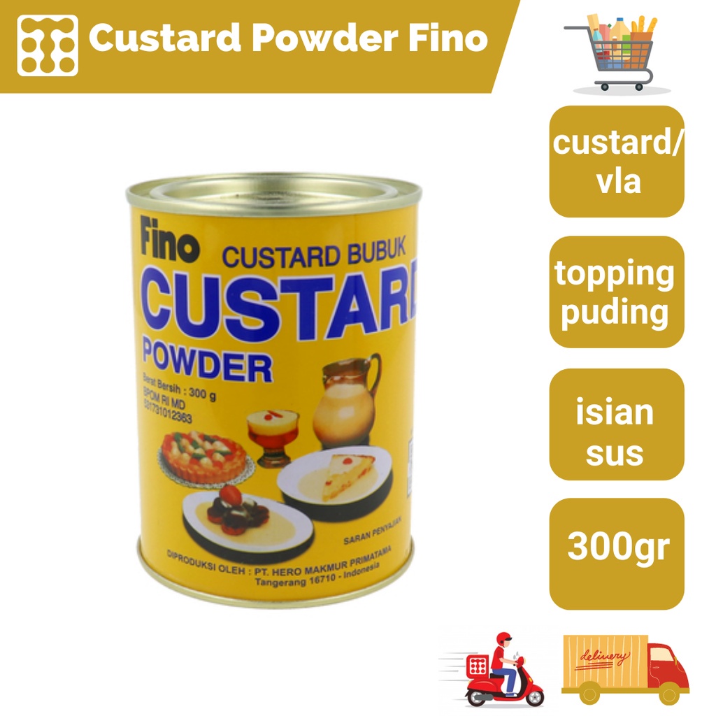 FINO Custard Kustard Powder Flour 300gr | Shopee Malaysia